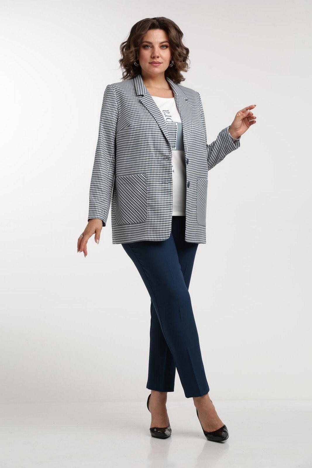 Костюм брючный 1198-1 темно-бирюзовый Milora купить в интернет магазине | в наличии